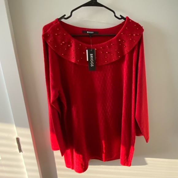 Briggs & Riley | Sweaters | Briggs Ruby Red Sweater | Poshmark